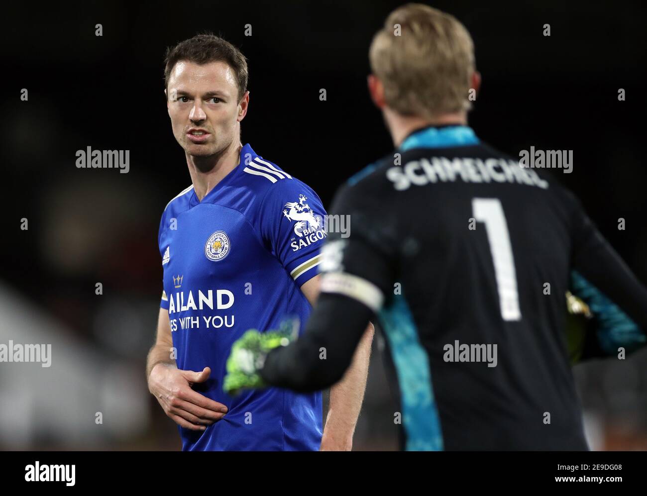 Jonny evans and kasper schmeichel hi-res stock photography and images ...