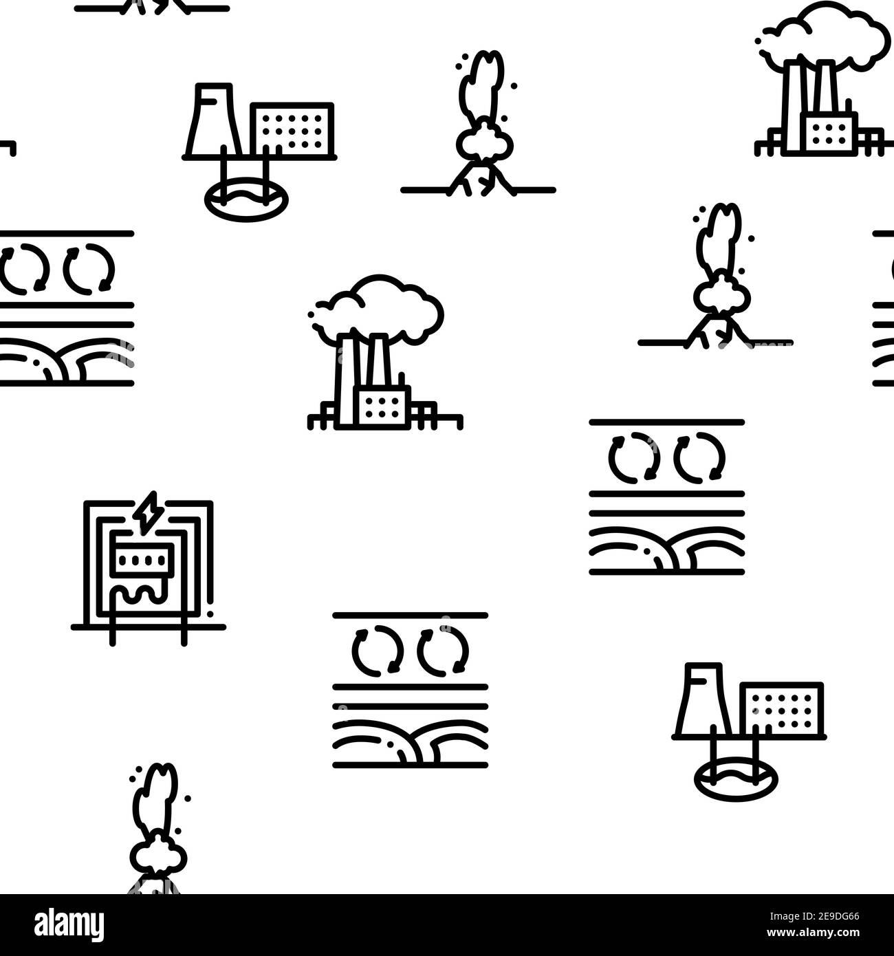 Geothermal Energy Seamless Pattern Vector Stock Vector Image & Art - Alamy