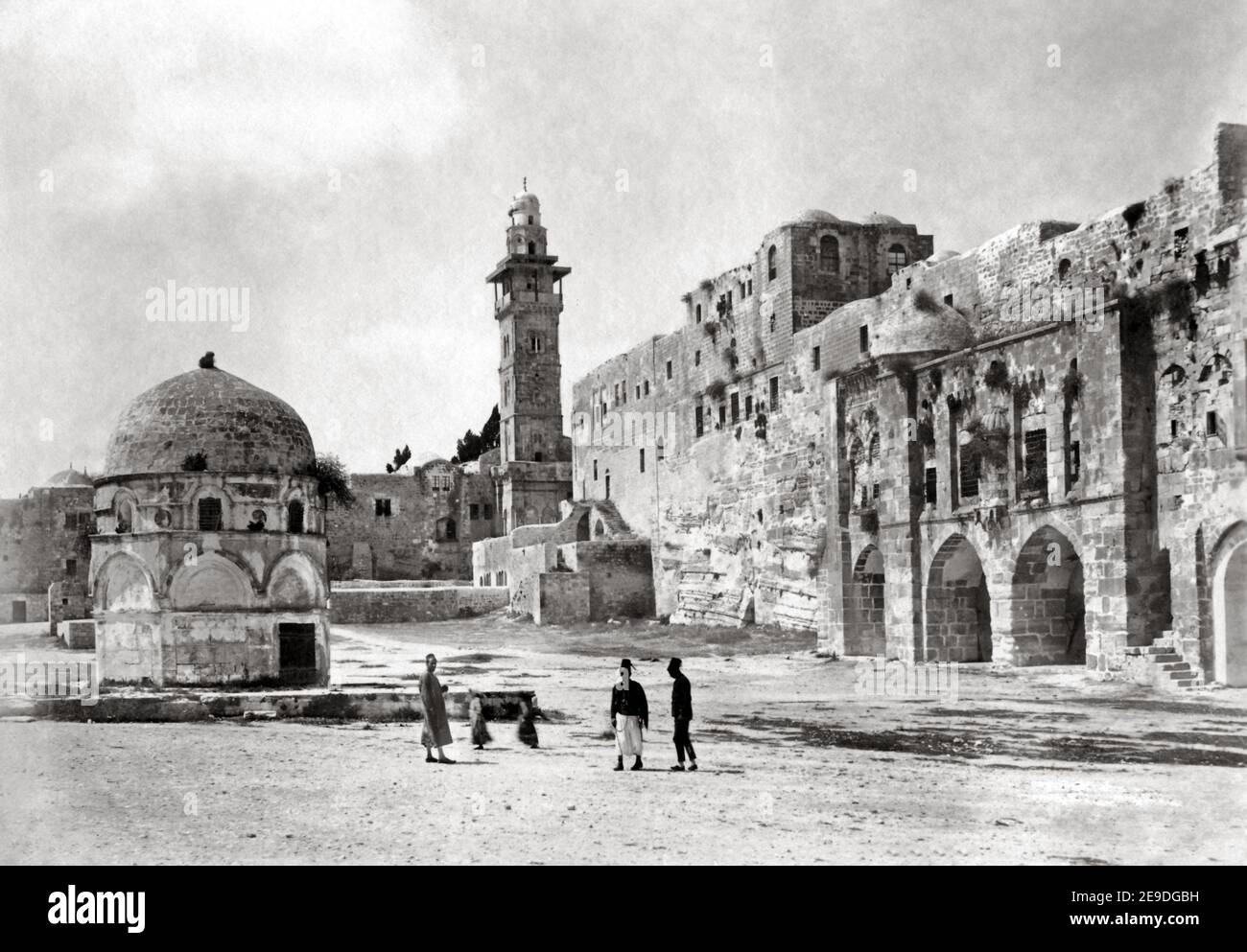 Late 19th century photograph - Antonia Tower, Jerusalem, Palestine ...