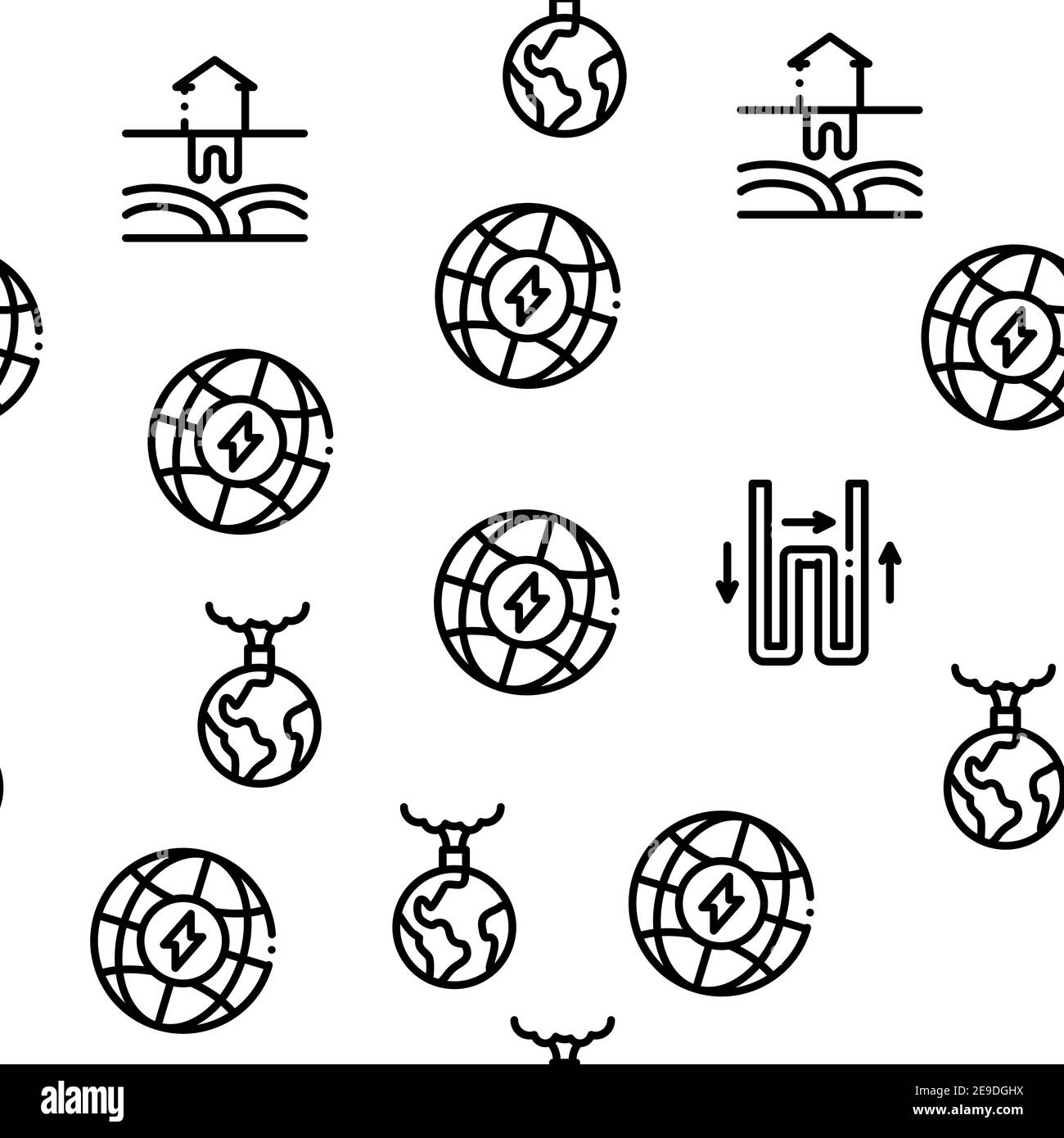 Geothermal Energy Seamless Pattern Vector Stock Vector Image & Art - Alamy