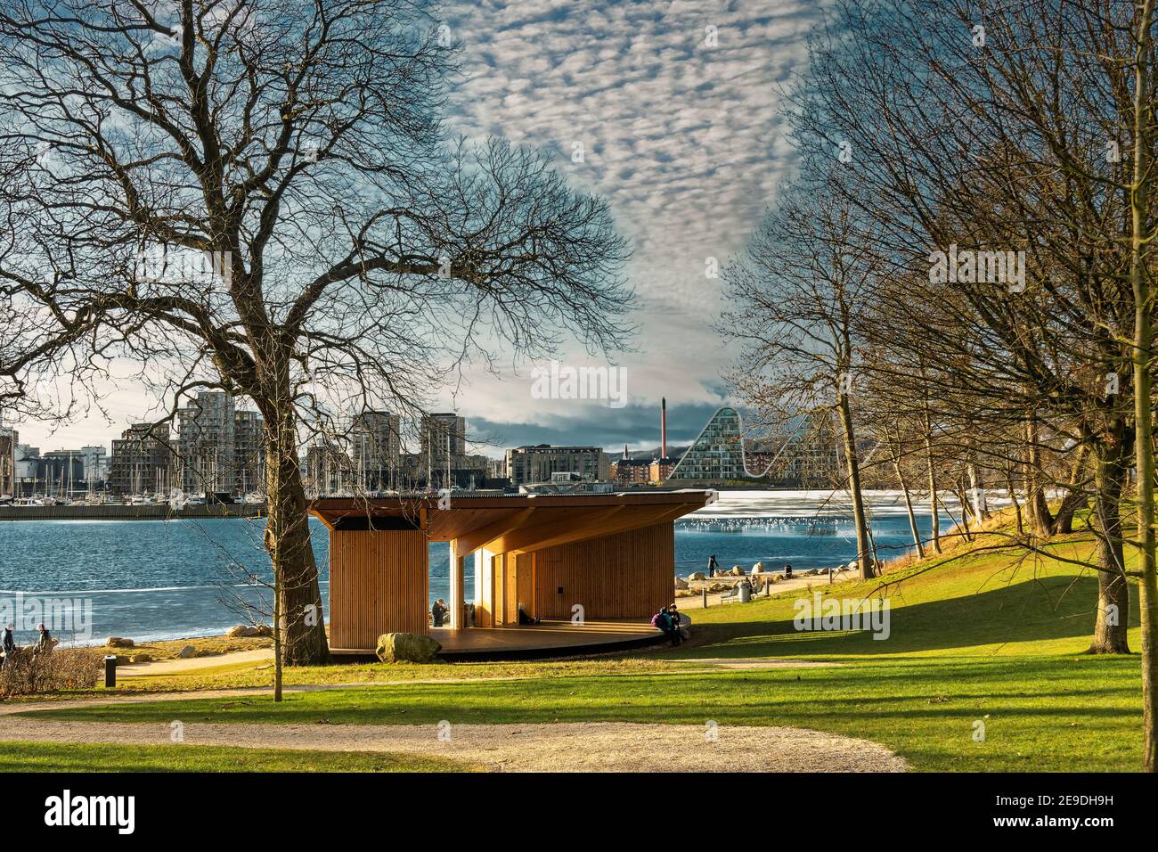 Skyttehuset open scene in Vejle by the fjord, Denmark Stock Photo - Alamy