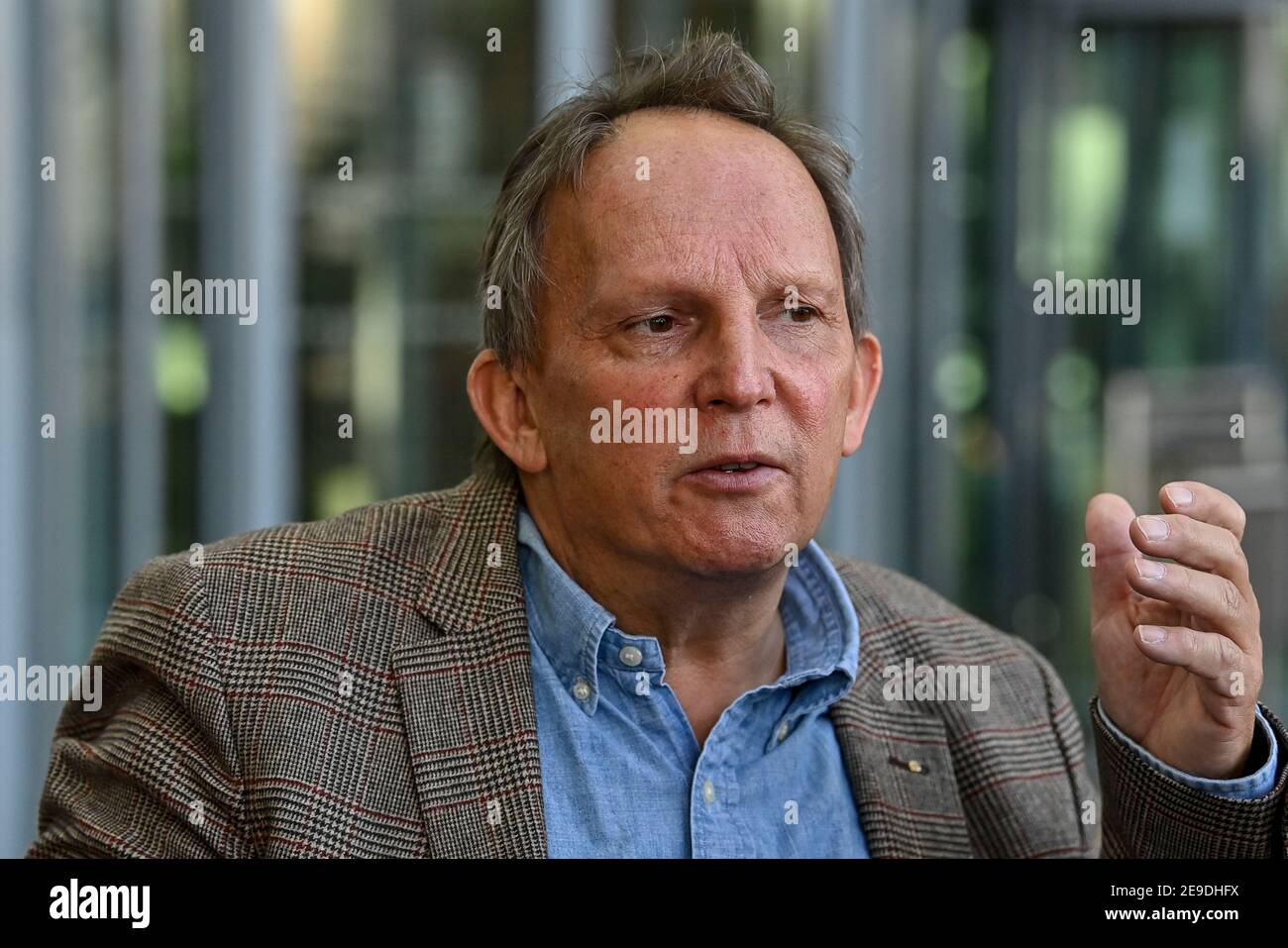 Lawyer Johan Platteau pictured during a session of the trial of four ...