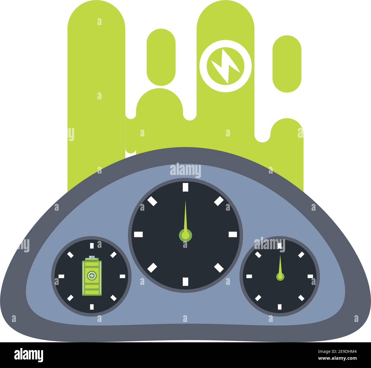 electric car control panel interface vector illustration Stock Vector ...