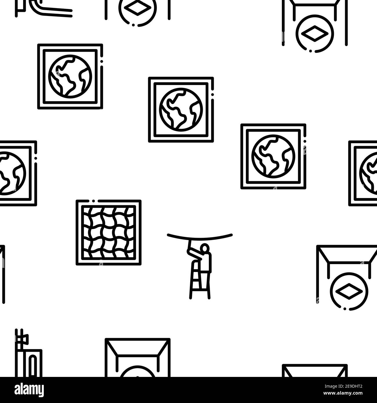 Stretch Ceiling Tile Seamless Pattern Vector Stock Vector Image & Art ...