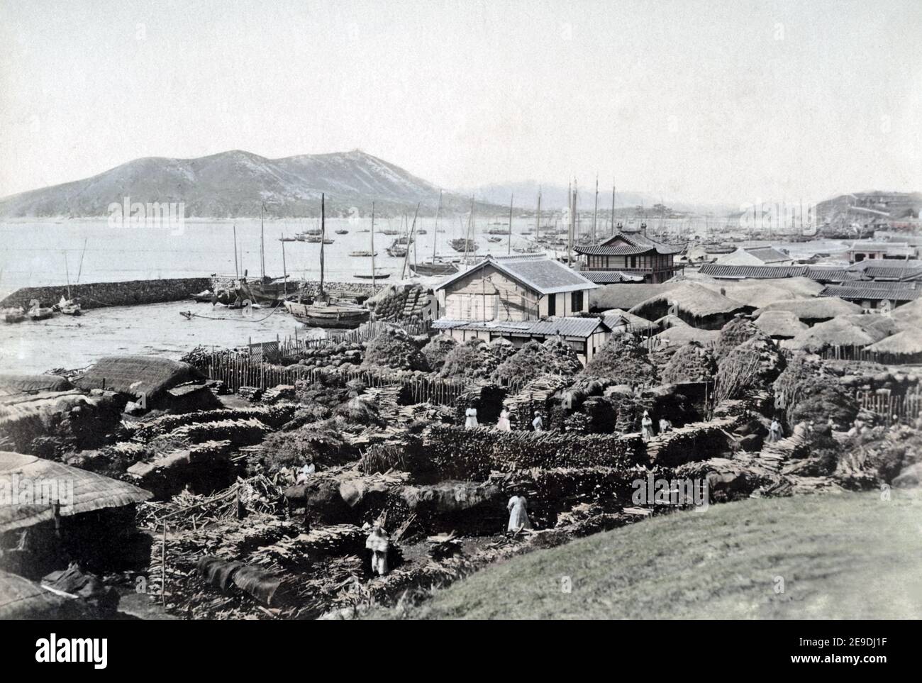 Late 19th century photograph - Harbour at Chemulpo, Korea, c.1880's ...
