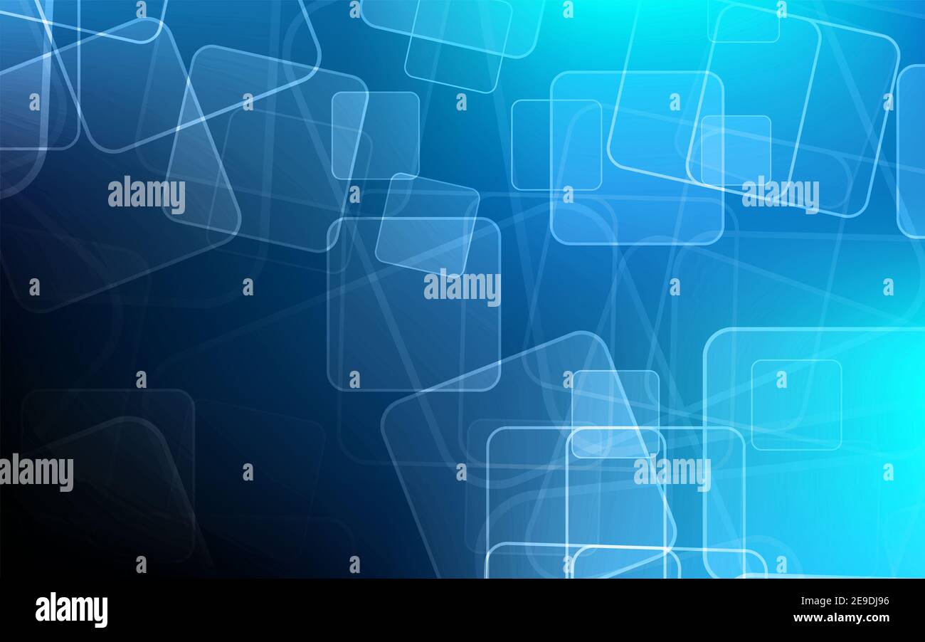 Abstract wide technology background with hexagons and gear wheels. Hi ...