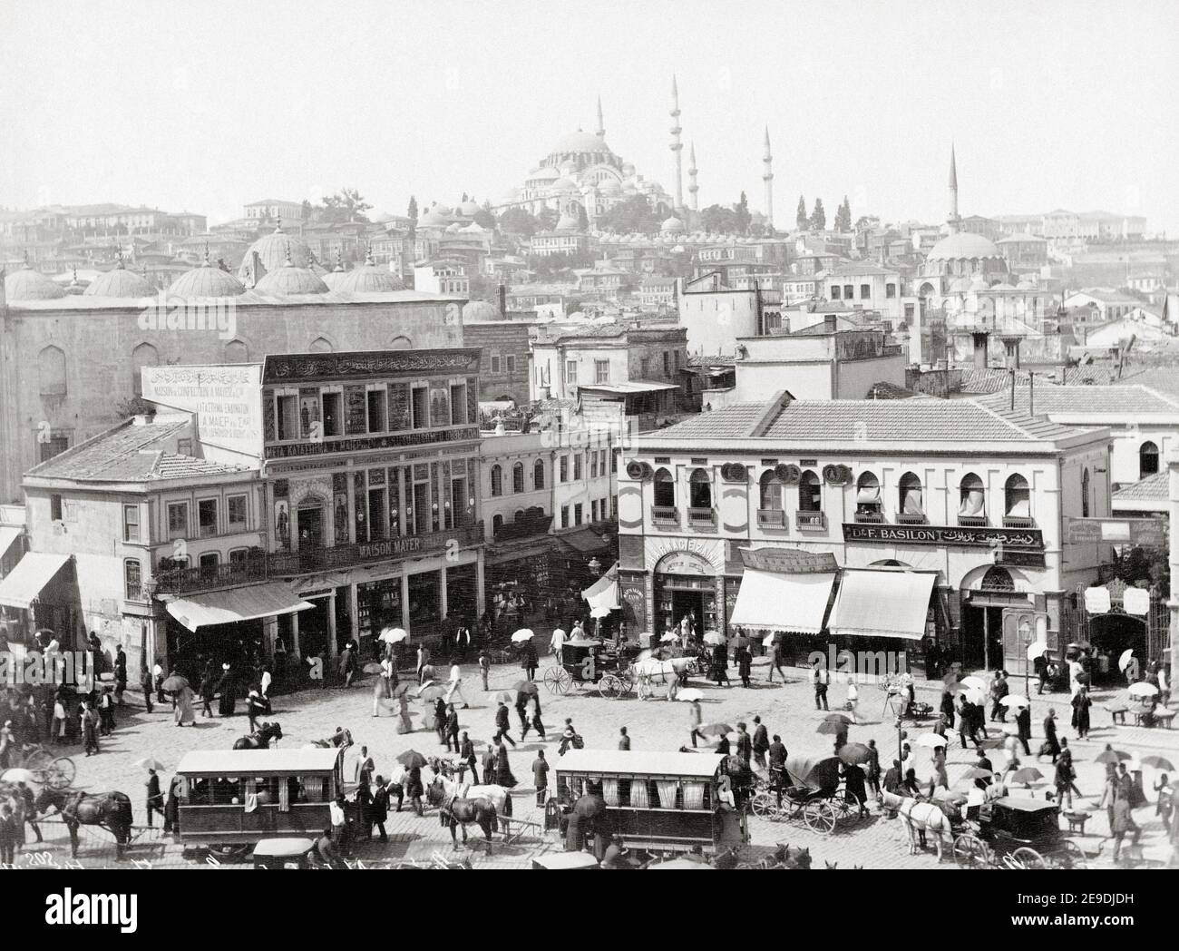 Late 19th century photograph - Street view in Constantinople (Istanbul ...