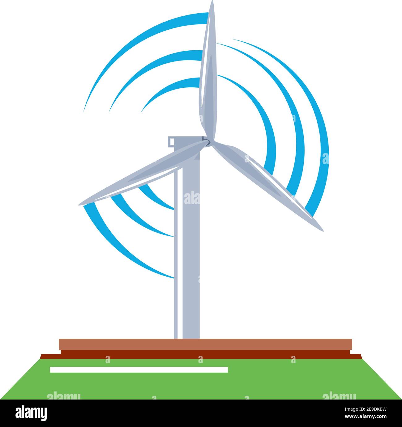 renewable energy wind turbine sustainable vector illustration Stock ...