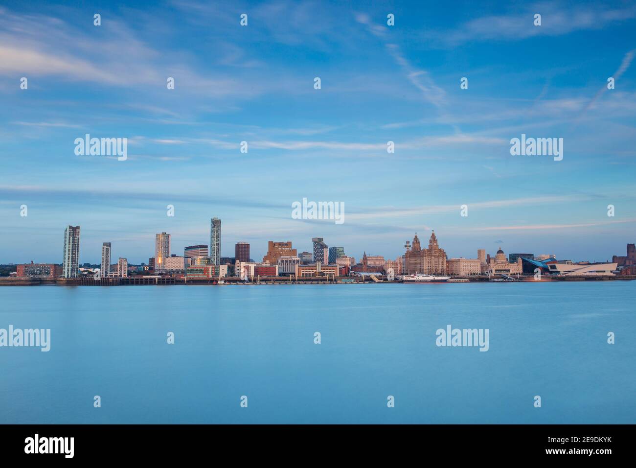 United Kingdom, England, Merseyside, Liverpool, View of Liverpool ...
