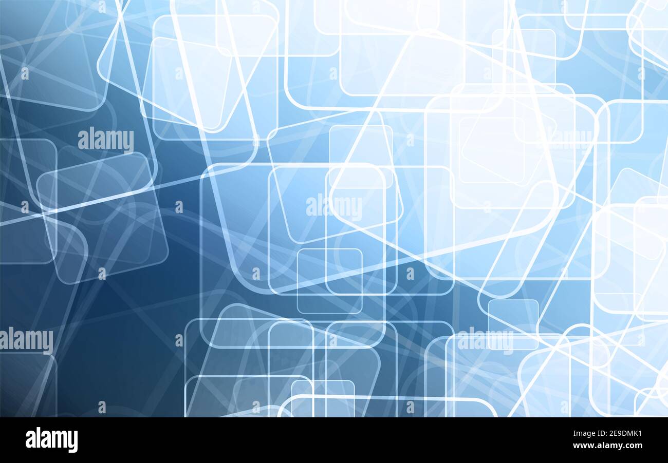 Abstract wide technology background with hexagons and gear wheels. Hi ...