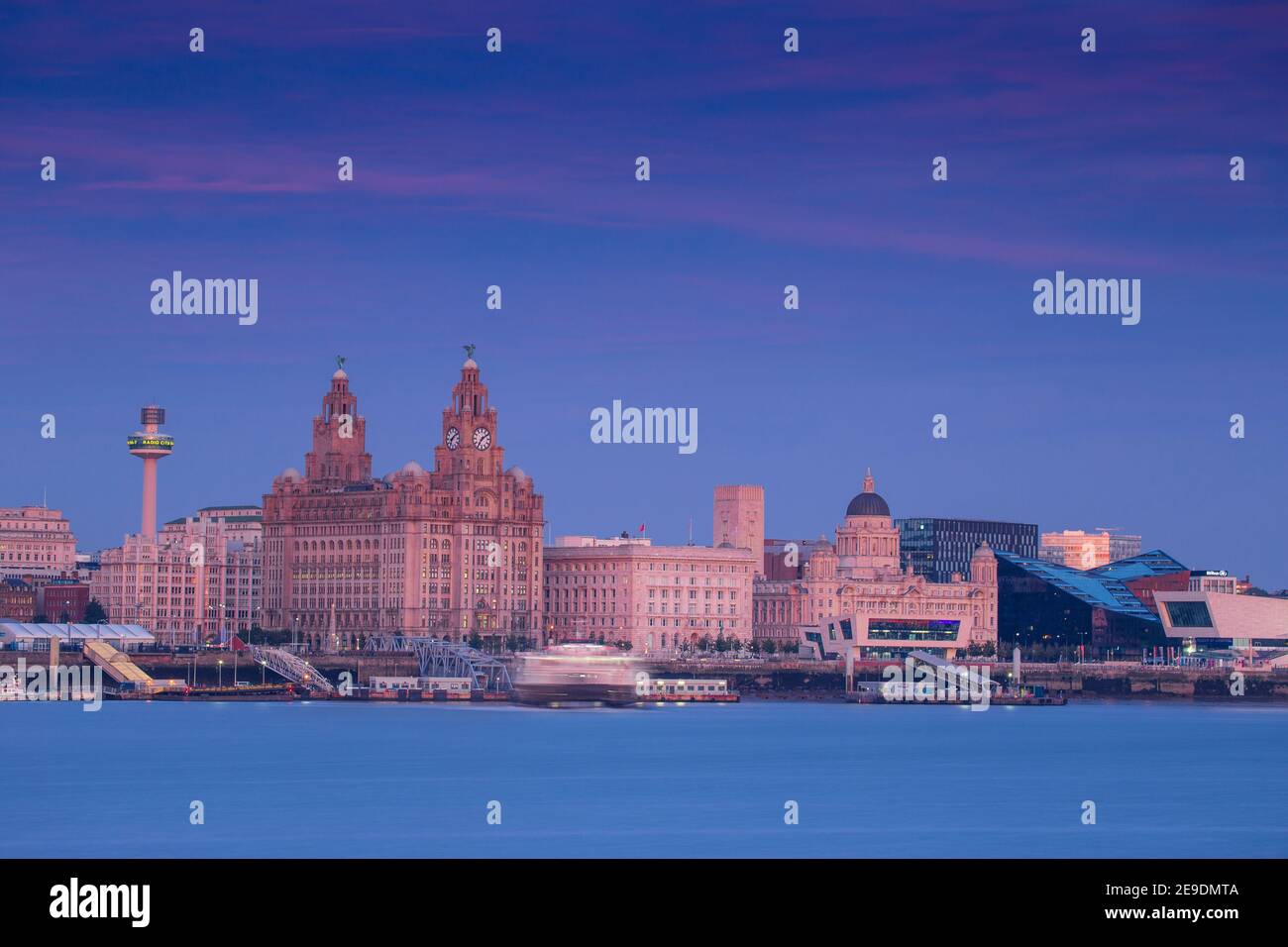 United Kingdom, England, Merseyside, Liverpool, View of Liverpool ...