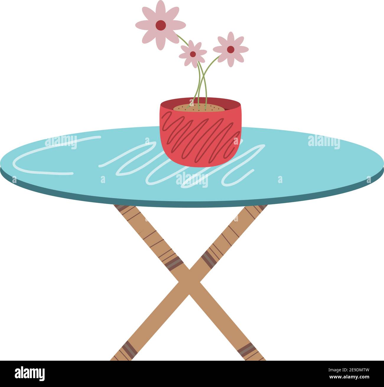 Patio pot plant Stock Vector Images - Alamy