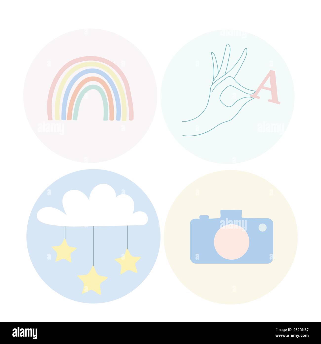 Graphic vector icons in color for web print Stock Vector Image & Art ...