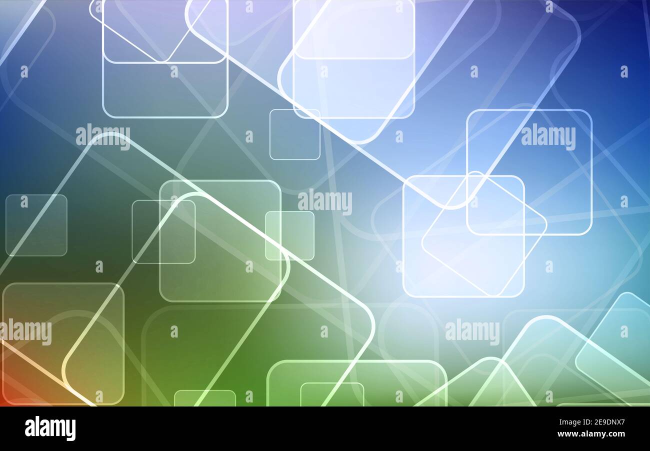 Abstract wide technology background with hexagons and gear wheels. Hi ...