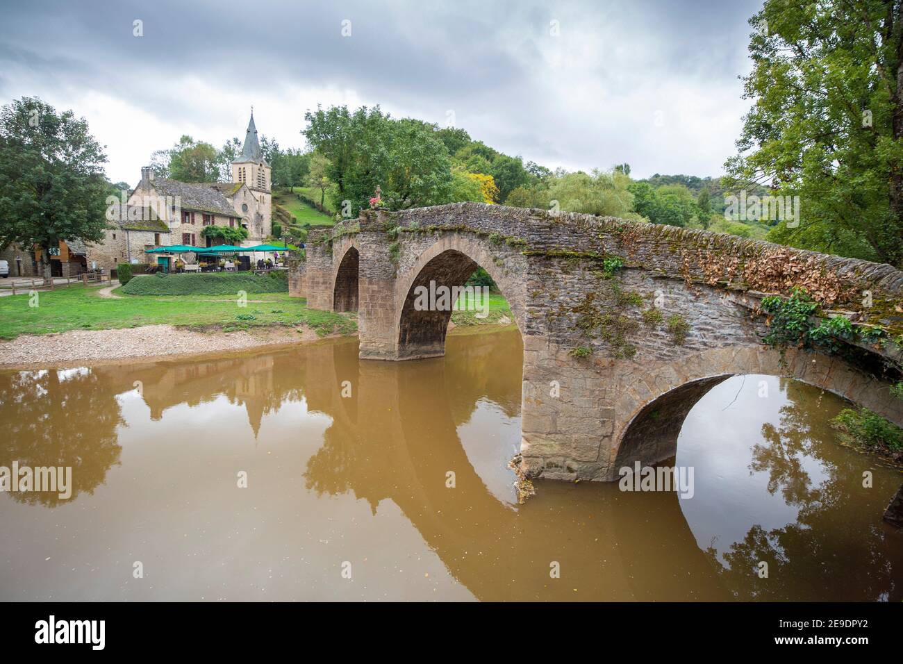 Belcastel Village In Aveyron France High Resolution Stock Photography ...