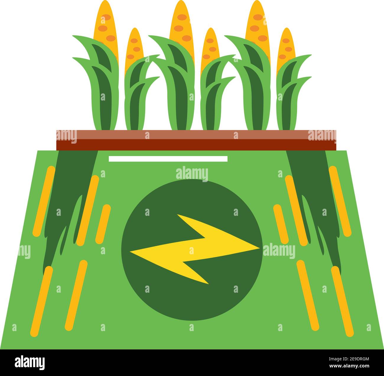 renewable energy ethanol alternative fuel plantation vector ...