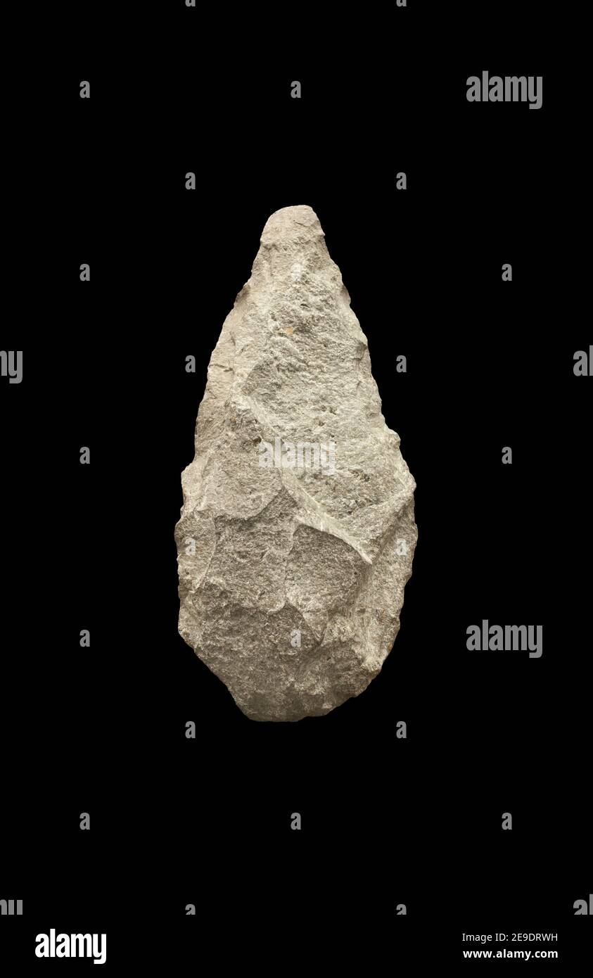 Prehistoric Bifacial Stone Tool High Resolution Stock Photography and ...