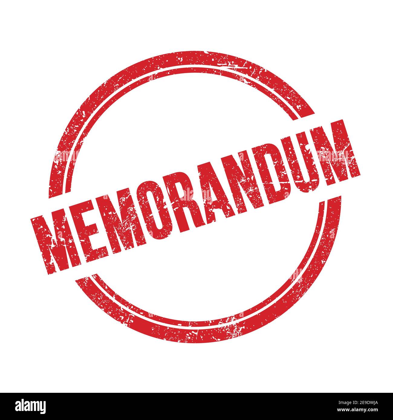 MEMORANDUM text written on red grungy vintage round stamp Stock Photo ...