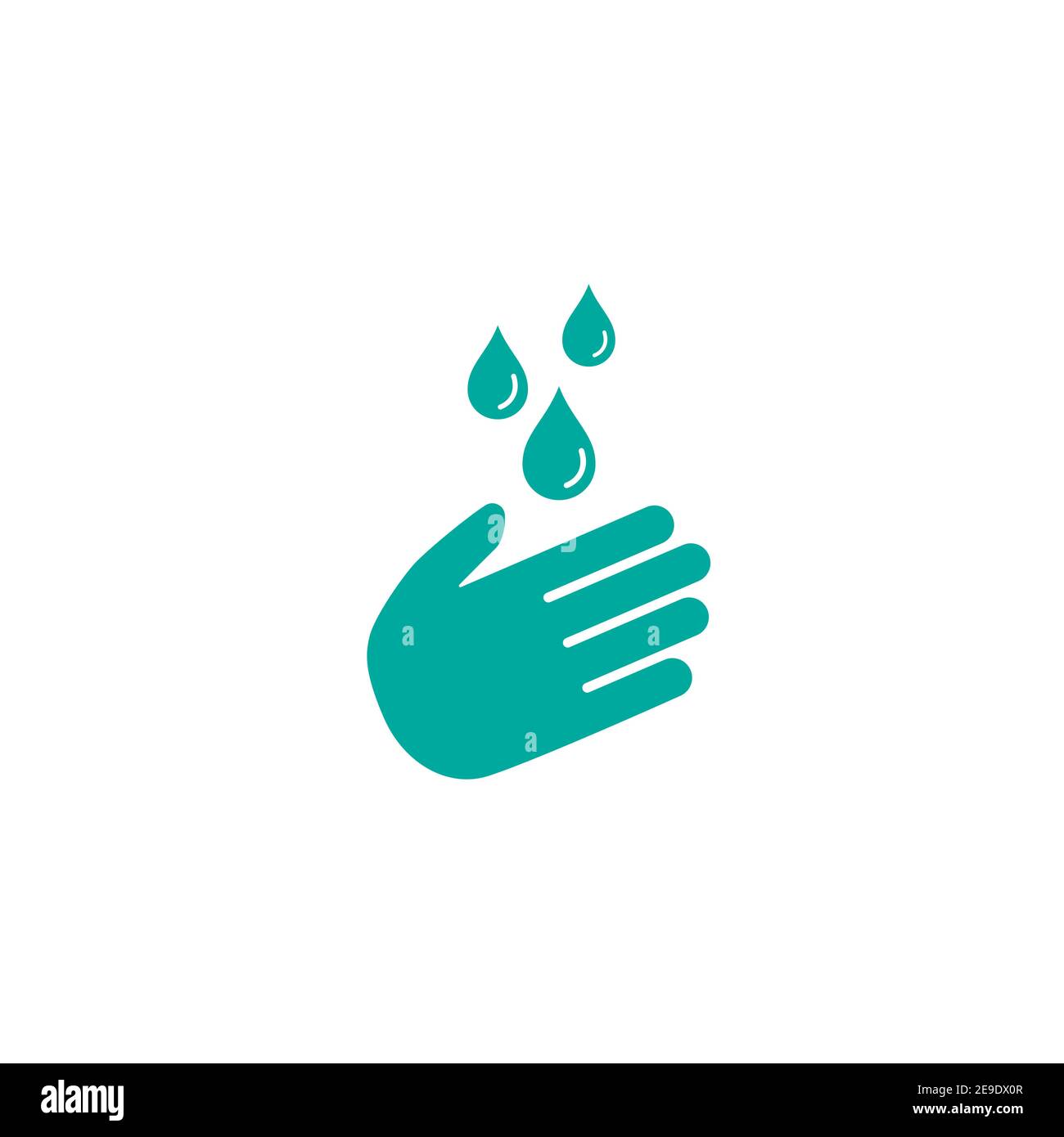 Wash hands sign. Gel sanitizer, disinfection pictogram. Hand with drops ...
