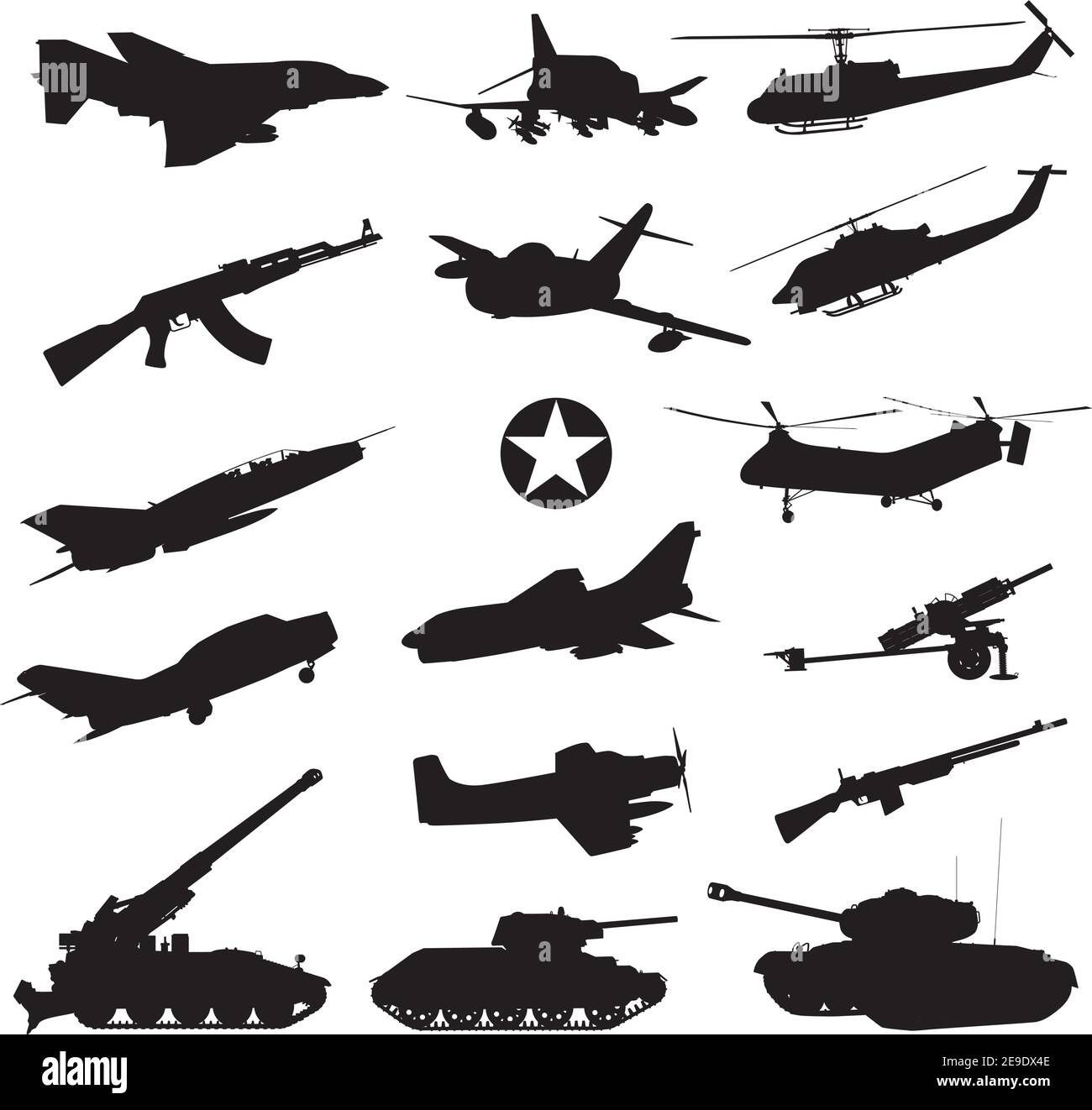 Military artillery collection Cut Out Stock Images & Pictures - Alamy