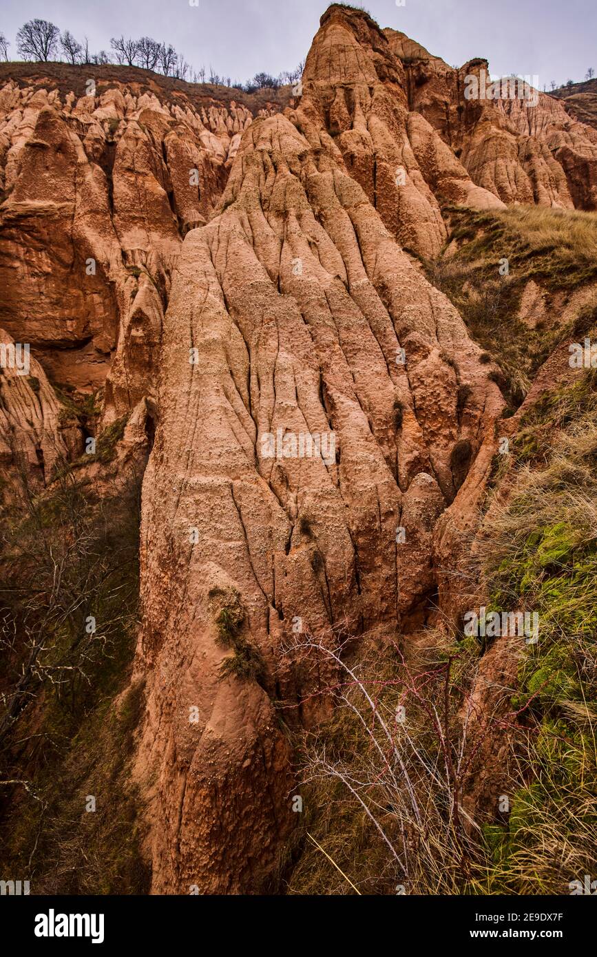 The beautiful Red Ravine (Rapa Rosie) from the Carpathian mountains ...