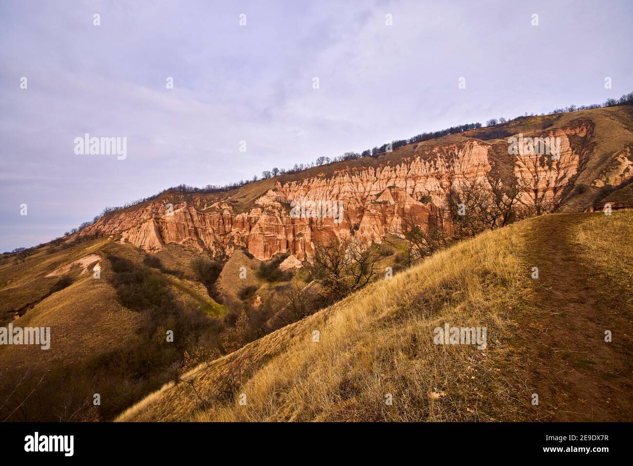 The beautiful Red Ravine (Rapa Rosie) from the Carpathian mountains ...