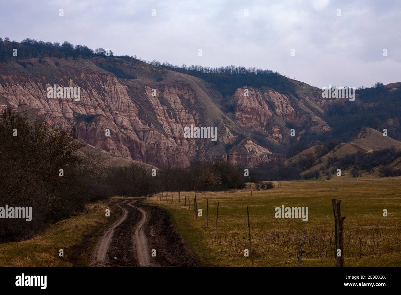 The beautiful Red Ravine (Rapa Rosie) from the Carpathian mountains ...