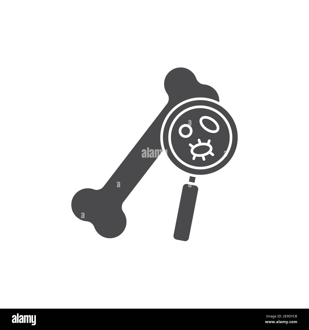 Bone densitometry black icon. Medical and scientific concept ...