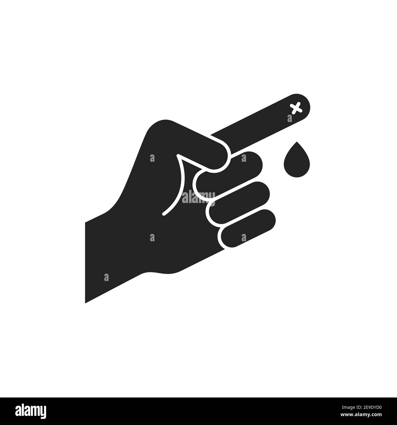 Blood test black glyph icon. Medical and scientific concept. Laboratory ...
