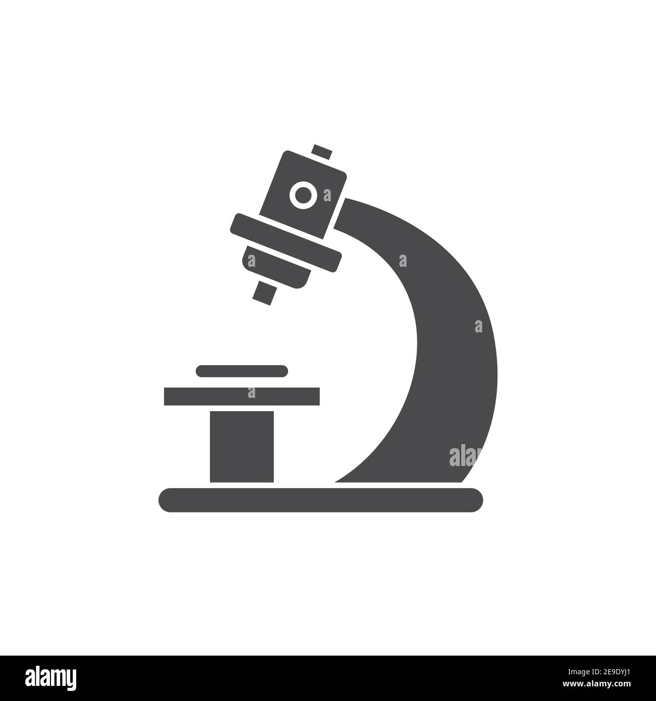 Microscope black glyph icon. Medical and scientific concept. Laboratory ...