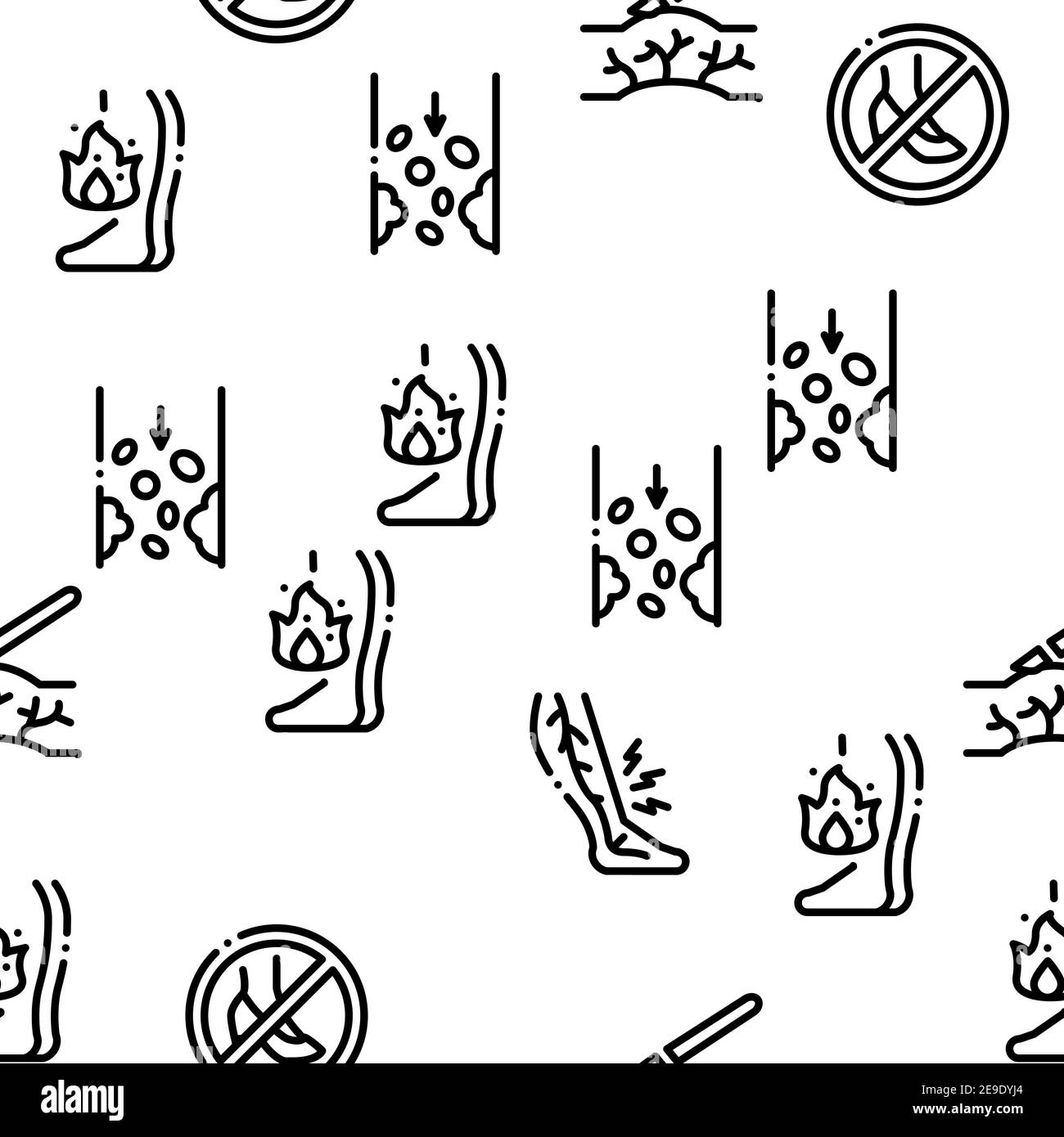 Varicose Veins Disease Seamless Pattern Vector Stock Vector Image & Art ...