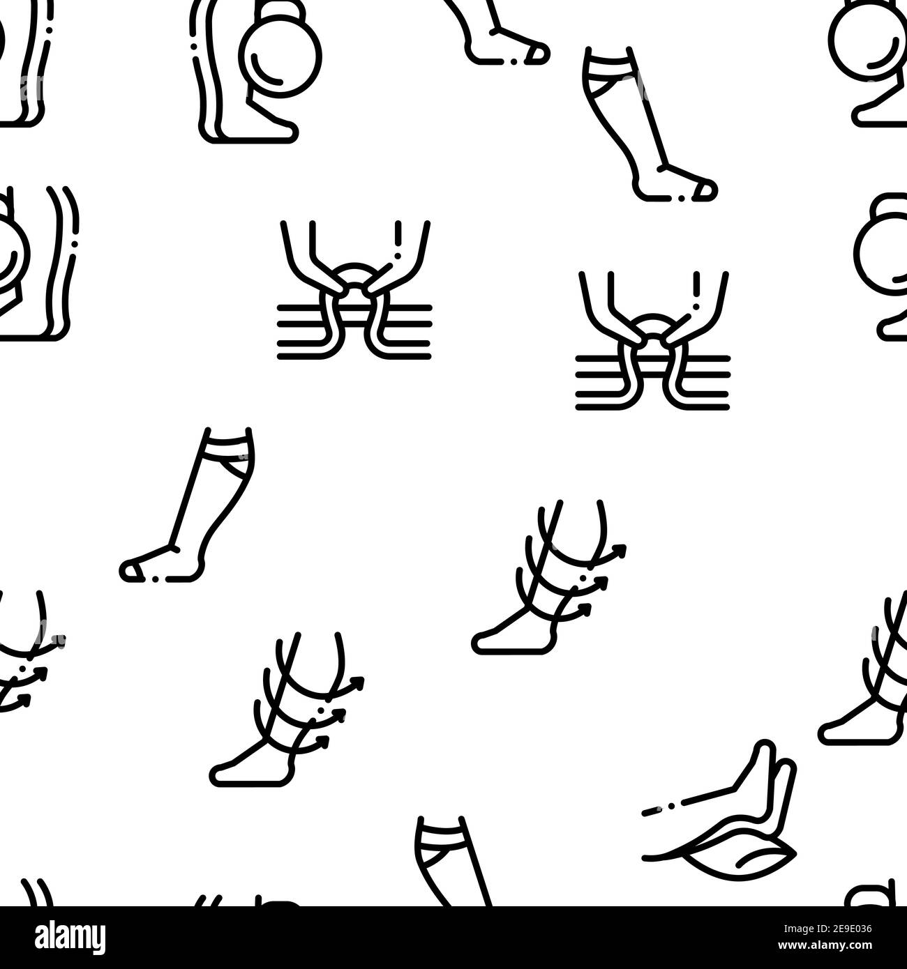 Varicose Veins Disease Seamless Pattern Vector Stock Vector Image & Art ...