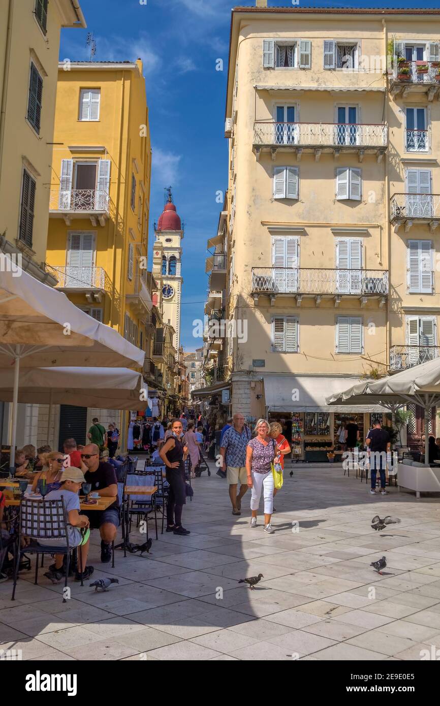 Corfu street hi-res stock photography and images - Alamy