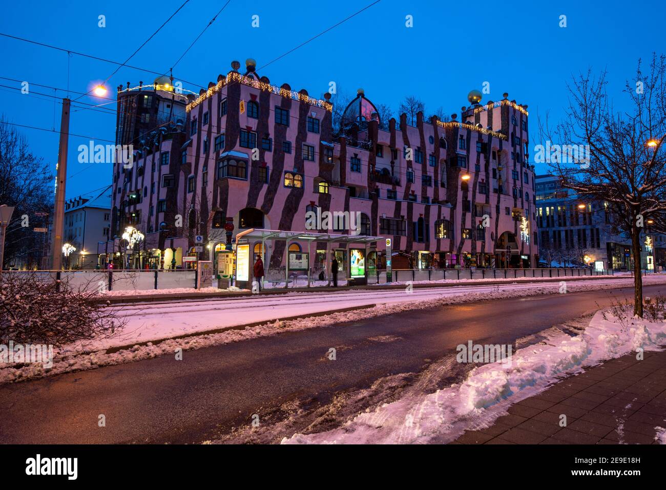 Magdeburg, Germany. 01st Feb, 2021. The Hundertwasser House "Green ...