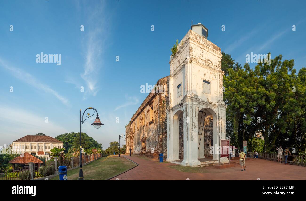 Malacca City, Malaysia: Christ Church by the river walk with ...