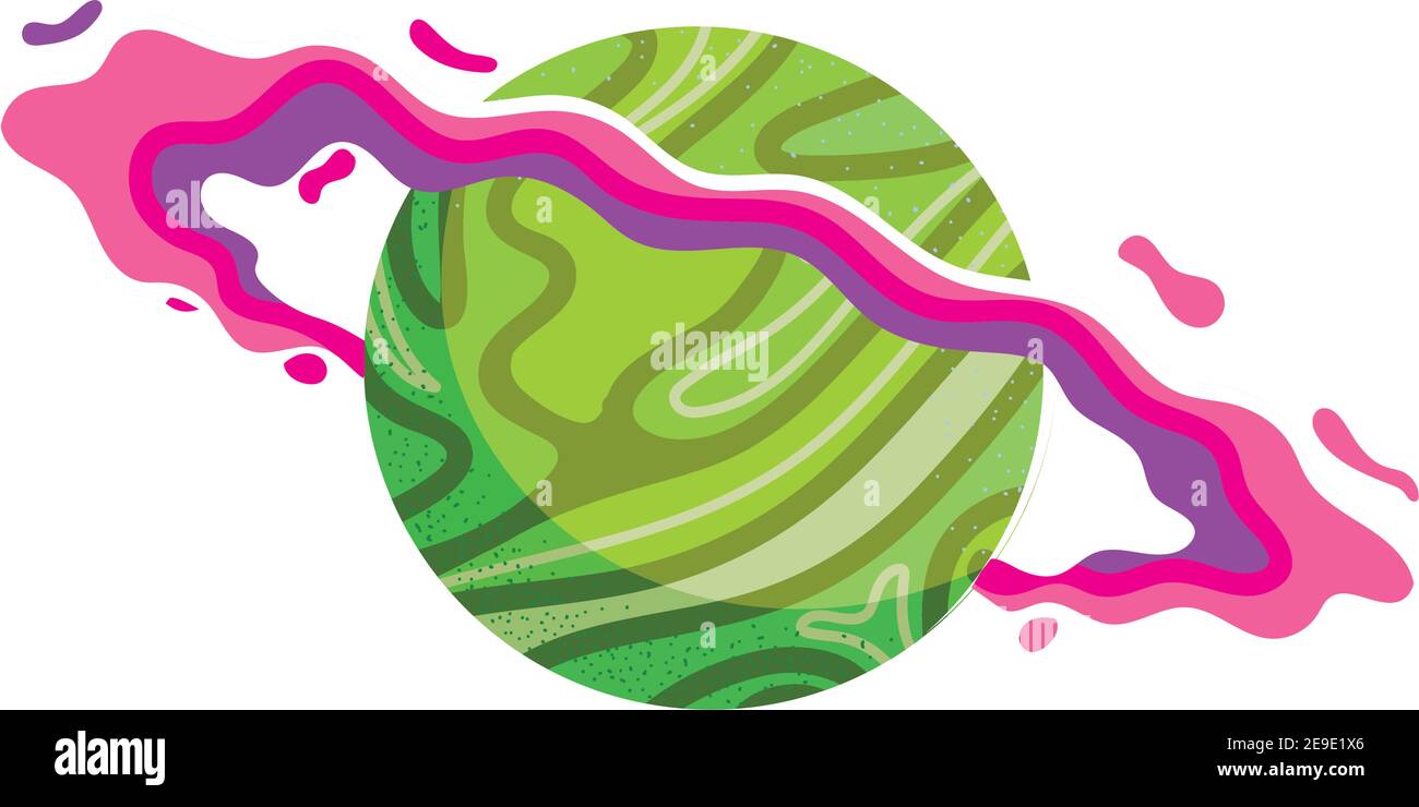 space planet galaxy ring abstract texture icon vector vector ...