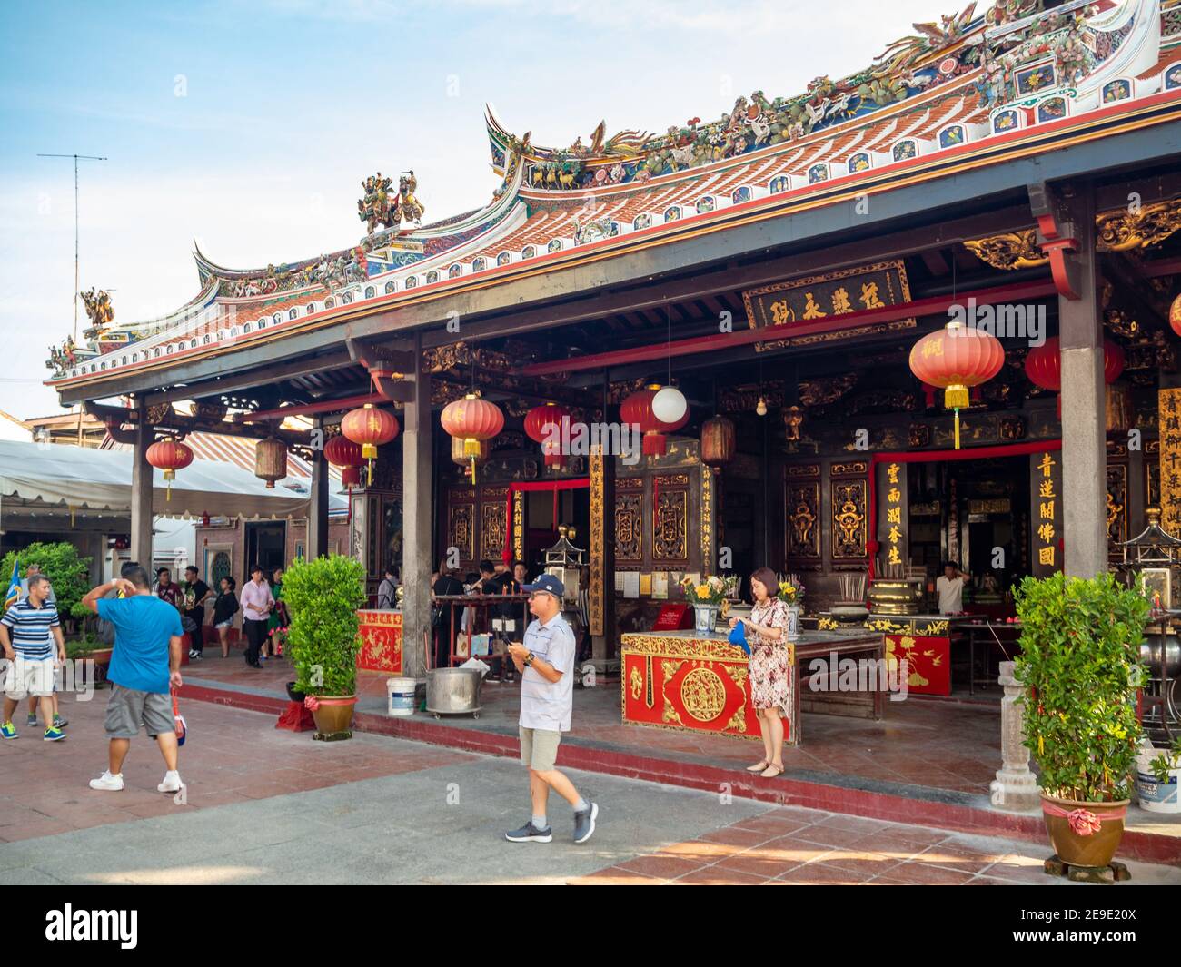 Malacca, Malaysia: Old Cheng Hoon Teng taoist and buddhist Temple with ...