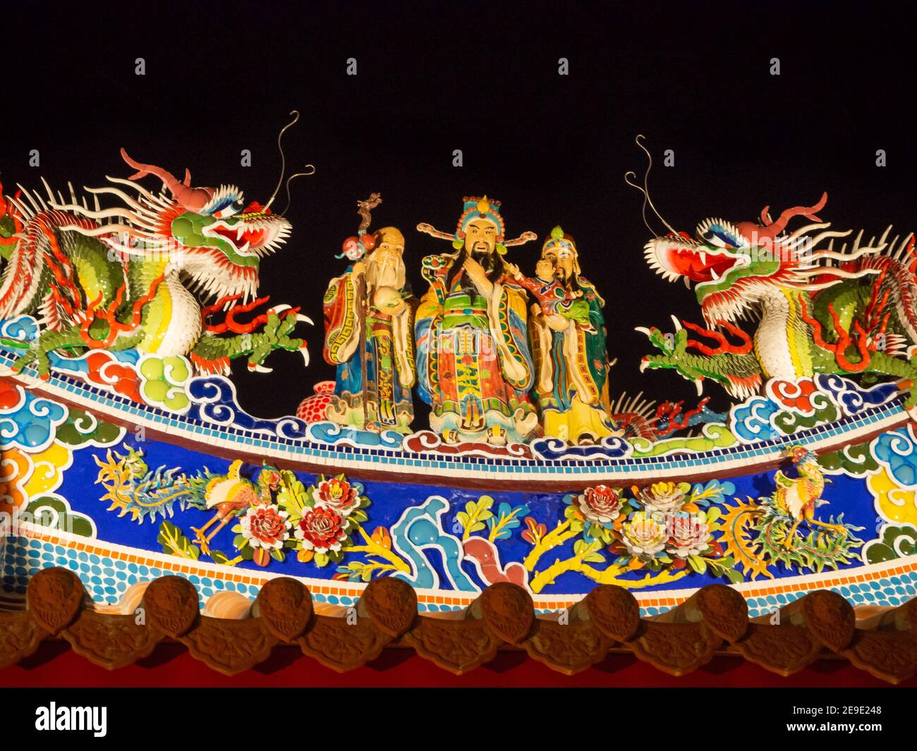 Malacca, Malaysia: Old Cheng Hoon Teng taoist and buddhist Temple with ...