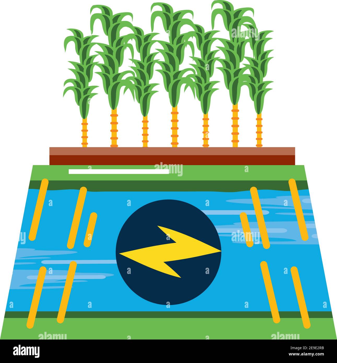 renewable energy biodiesel ecological sustainable vector illustration ...