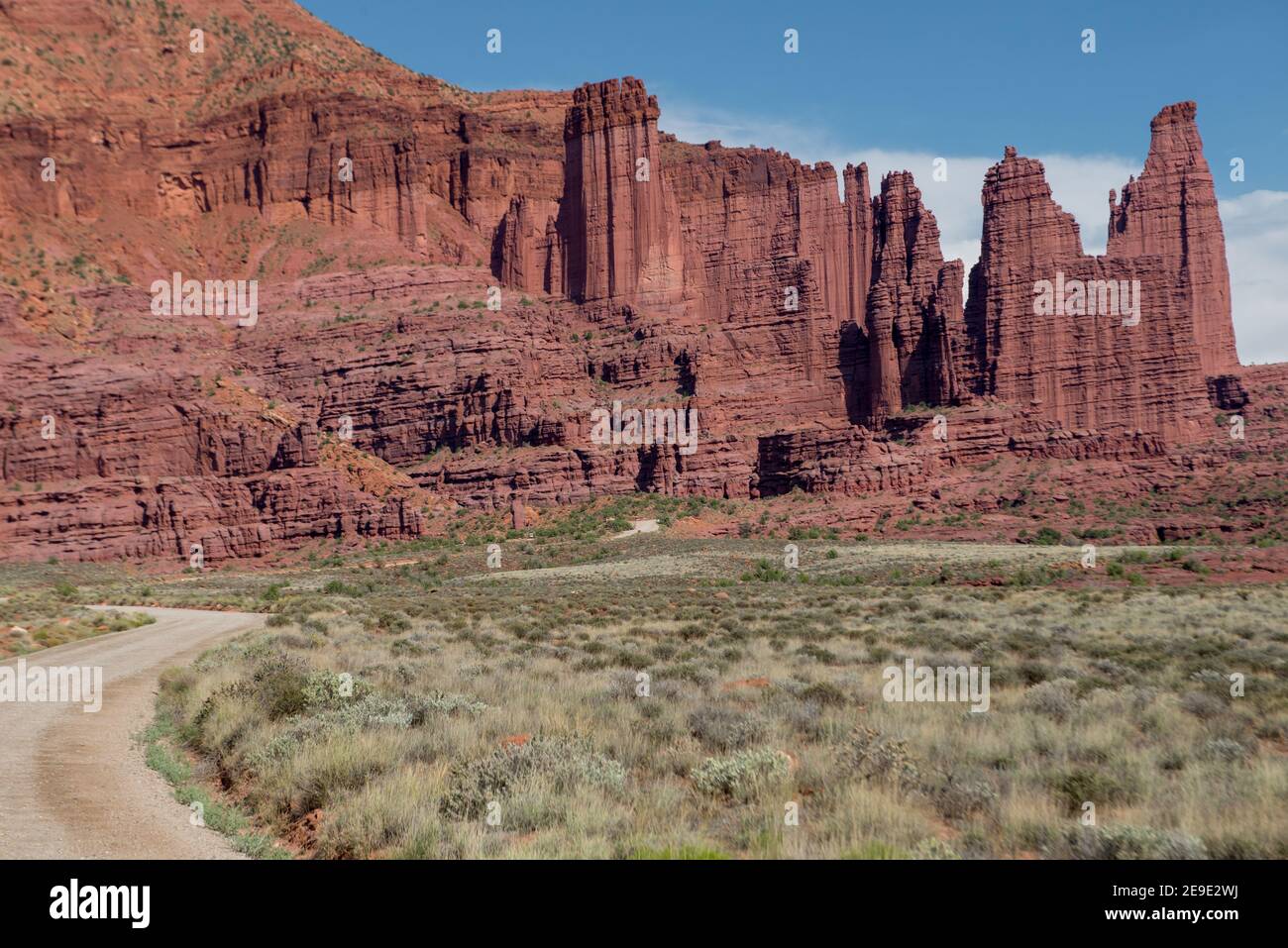 Amazing rock formations on Fisher Towers hiking trail near Moab Utah ...