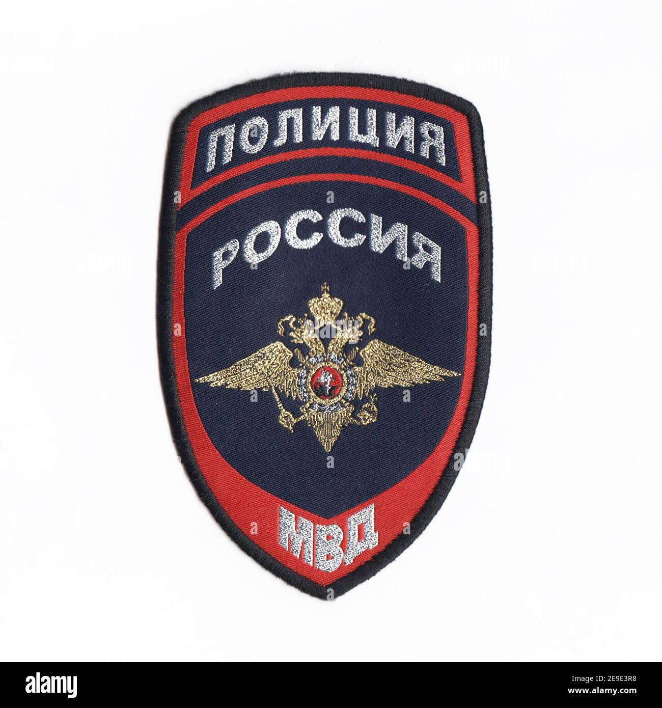 Russian police patch Stock Photo - Alamy