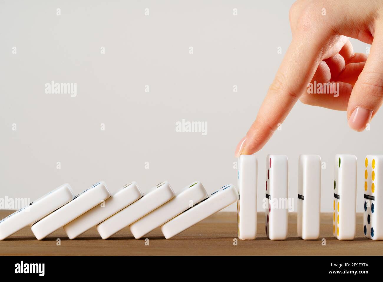 Toppling blocks hi-res stock photography and images - Alamy