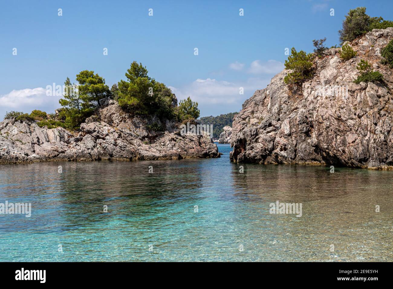 Stafilos beach skopelos hi-res stock photography and images - Alamy