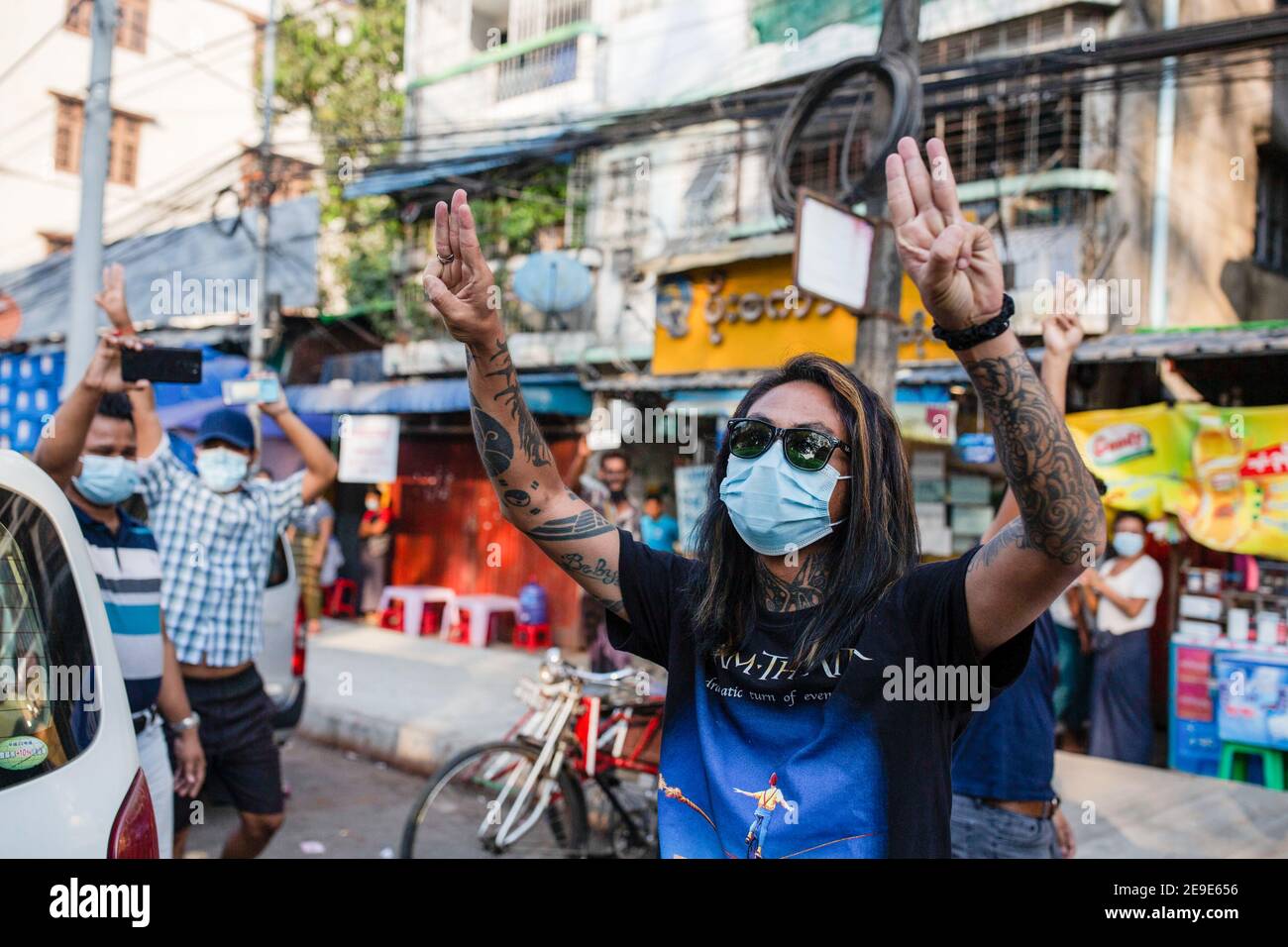 Civil disobedience, myanmar, 2021 hi-res stock photography and images ...
