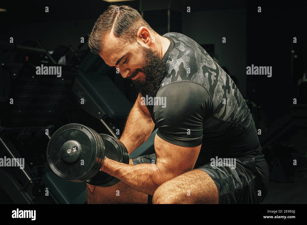 Black male body builder hi-res stock photography and images - Alamy