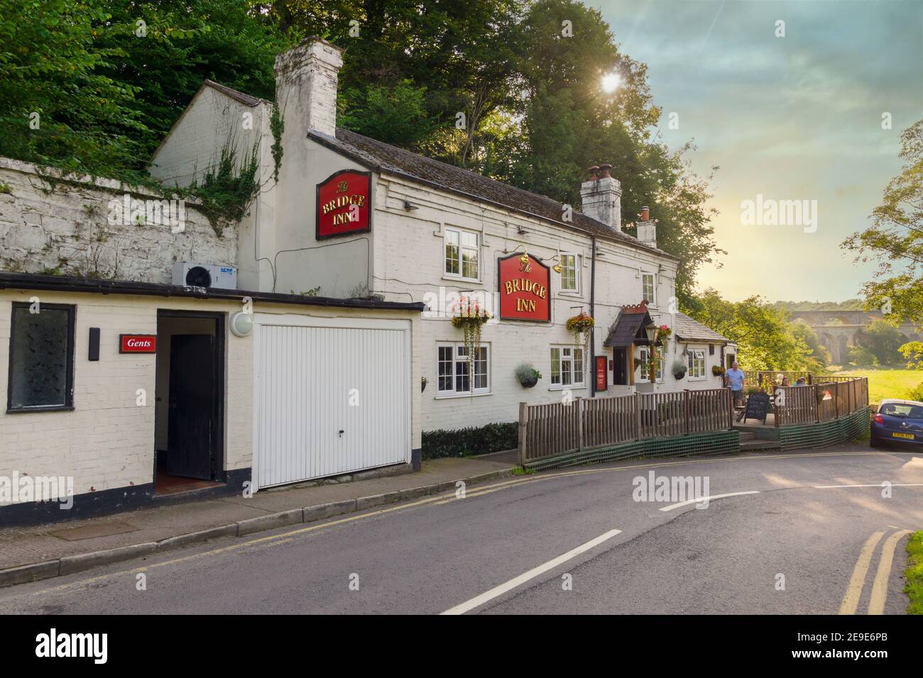 The Bridge Inn also know as The Trap on the border of Wales and England ...