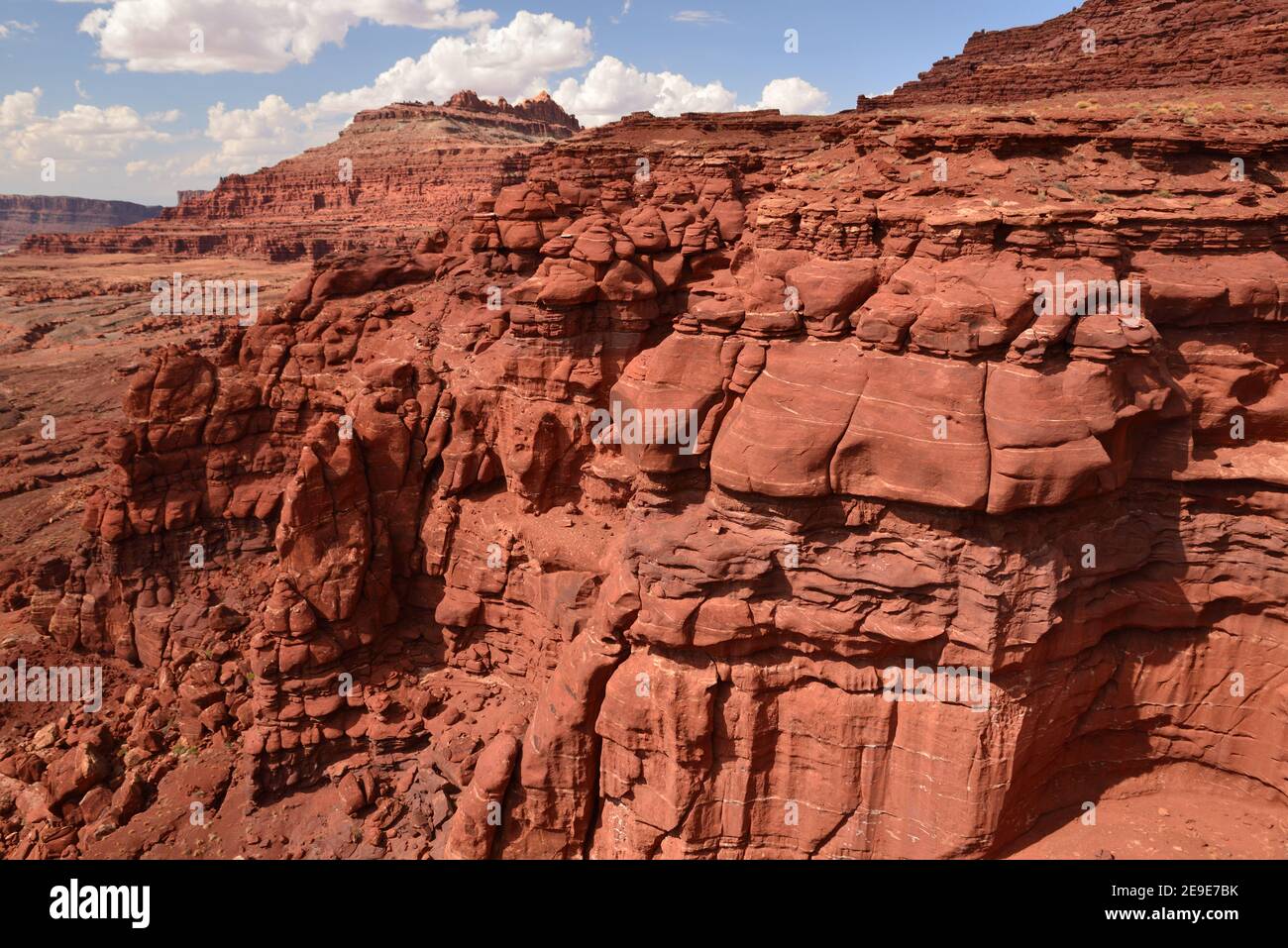 Landscape of eastern part of Canyonlands National Park in Utah, USA ...