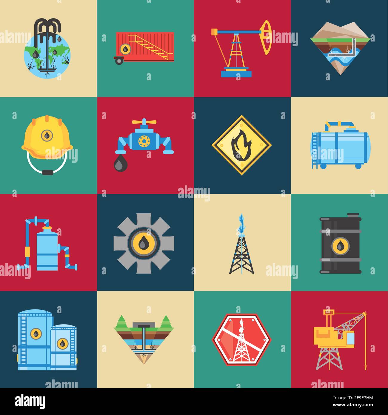 Striking oil Stock Vector Images - Alamy