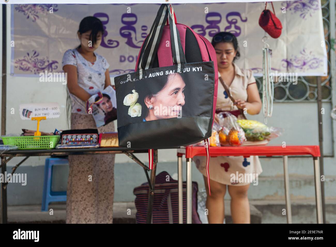 28.01.2017, Yangon, Republic of the Union of Myanmar, Asia - Small ...