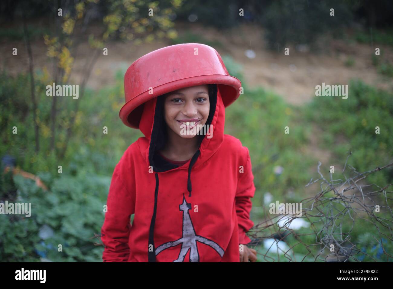 Gaza City, The Gaza Strip, Palestine. 4th Feb, 2021. Palestinian kids ...